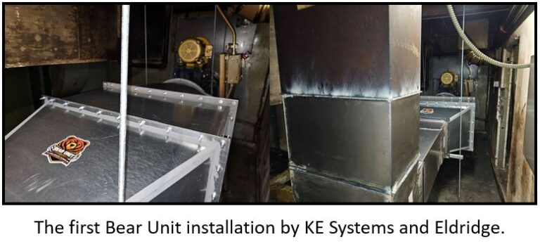 First Bear Unit Installation for Commercial Kitchen Hood Ventilation ...